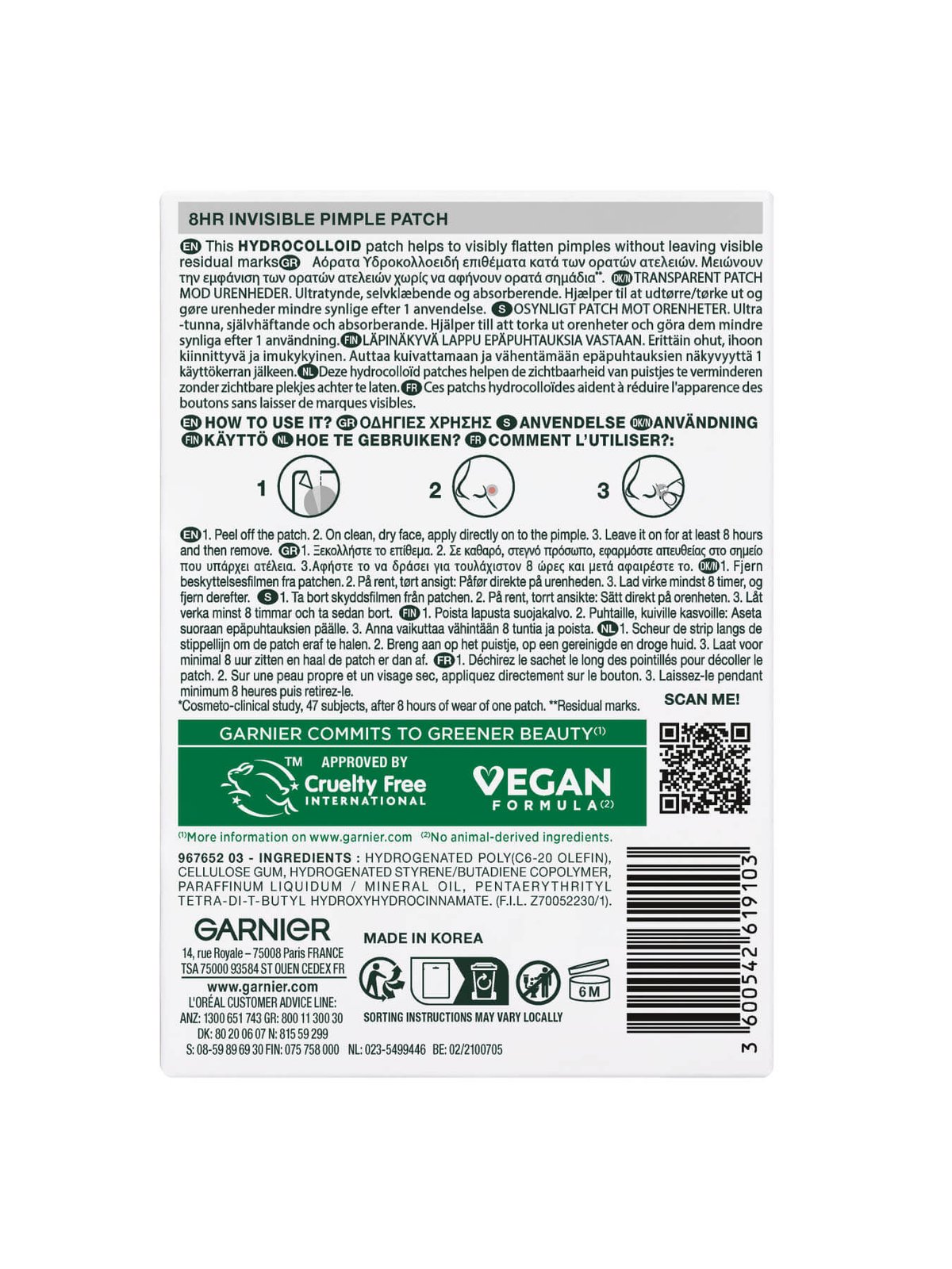 Patch boutons Pure Active : soin actif anti-imperfections | Garnier